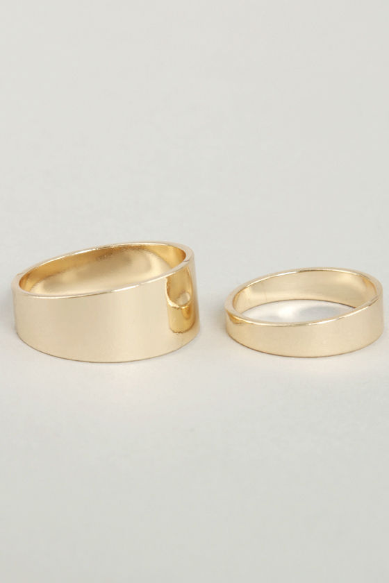 Cool Gold Rings - Ring Set - $13.00 - Lulus