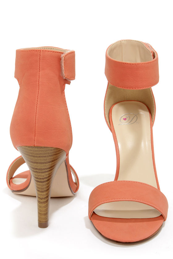 Cute Coral Shoes - Ankle Strap Heels - Peep Toe Heels - $23.00 - Lulus
