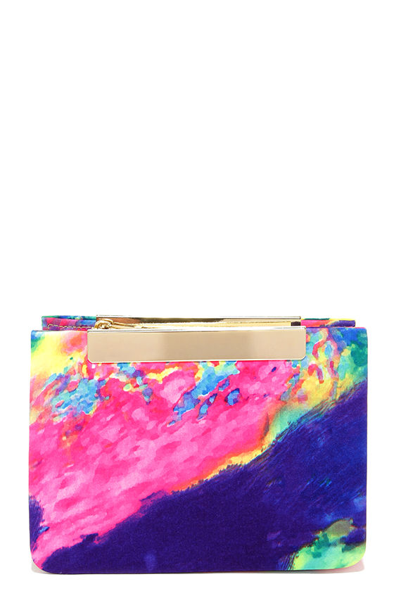 Cool Blue Purse - Print Purse - Print Clutch - $39.00 - Lulus