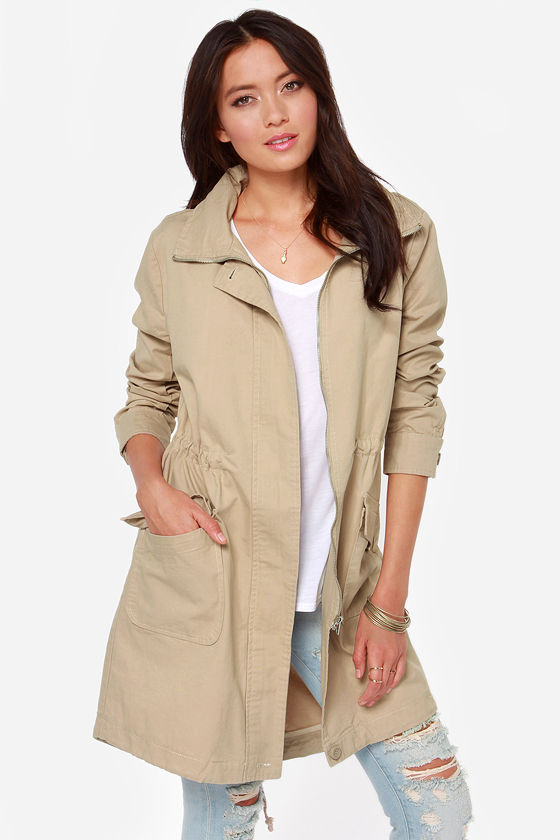 BB Dakota Clio - Beige Coat - Beige Parka - Oversized Coat - $95.00 - Lulus