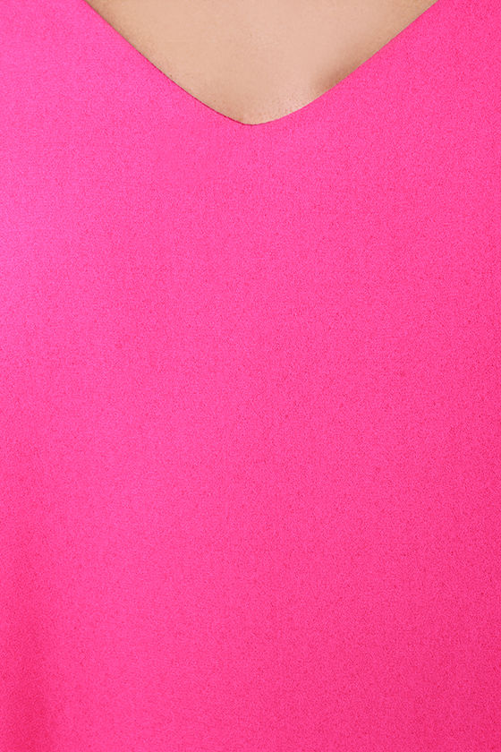 Hot Pink Top - Swing Top - Pink Tank Top - $34.00