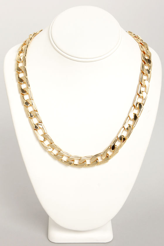 Pretty Gold Necklace - Chain Necklace - $15.00 - Lulus