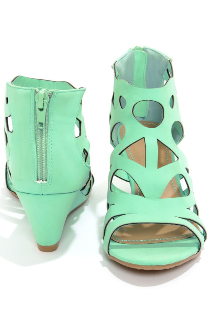 Mint Green Wedges