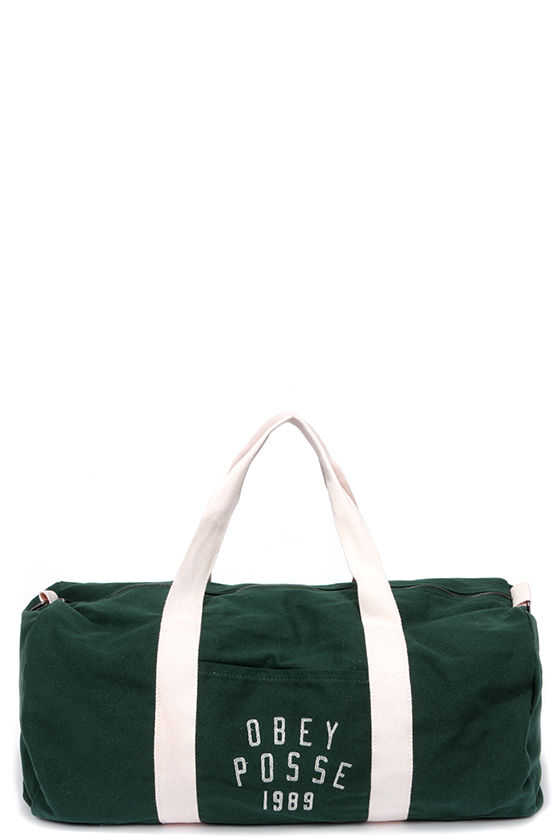 Obey Kenyon - Forest Green Bag - Duffle Bag - $57.00 - Lulus