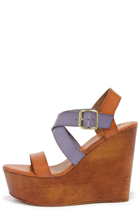 Cute Blue Wedges - Platform Wedges - Wedge Sandals - $36.00 - Lulus