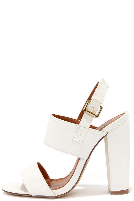 Cute White Heels - High Heel Sandals - $32.00 - Lulus