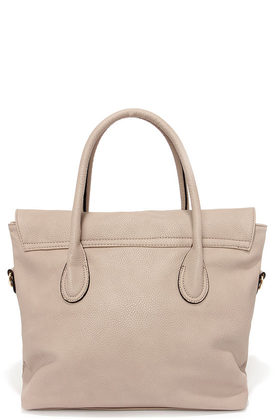 Chic Taupe Handbag - Taupe Bag - Taupe Purse - $39.00
