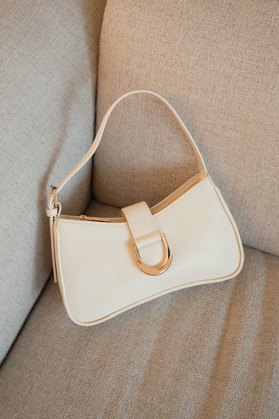 Cute Bone Handbag - Structured Shoulder Bag - Buckle Bag - Lulus