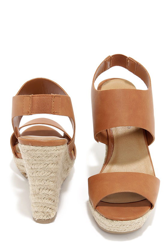 Cute Tan Wedges - Espadrille Wedges - Wedge Sandals - $30.00 - Lulus
