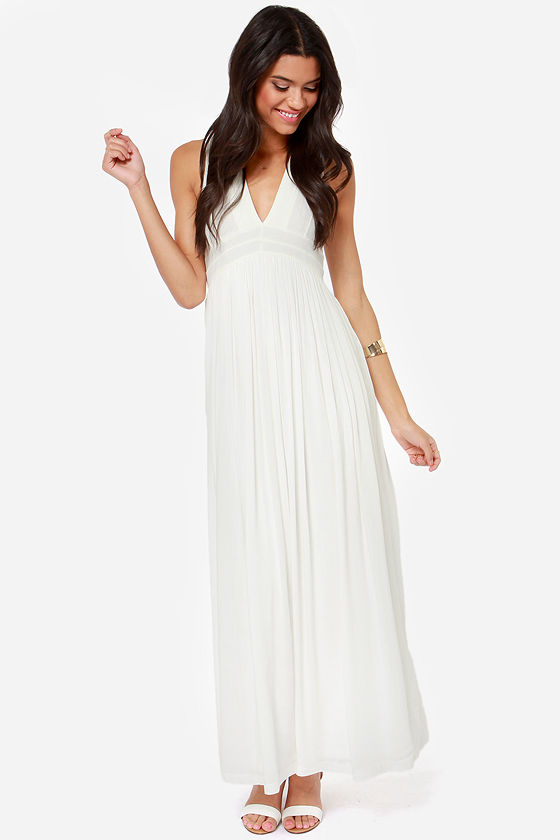 Beautiful Ivory Dress - Maxi Dress - $49.00 - Lulus