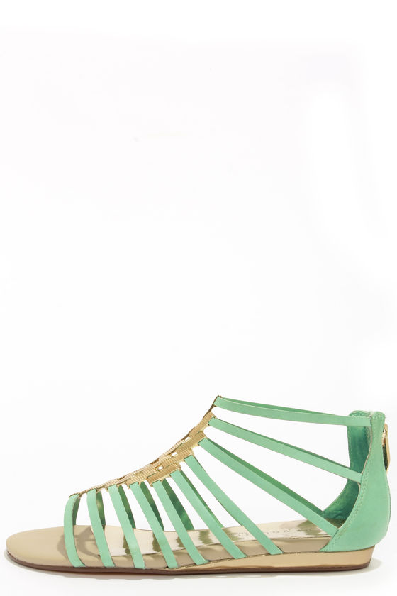 Cute Mint Sandals - Leather Sandals - Gladiator Sandals - $79.00 - Lulus