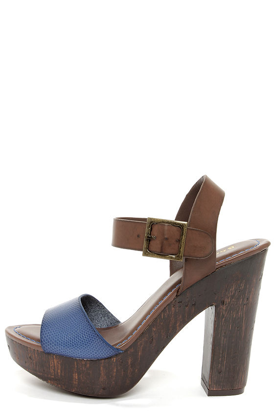 Cute Blue Sandals - Platform Sandals - High Heel Sandals - $36.00 - Lulus