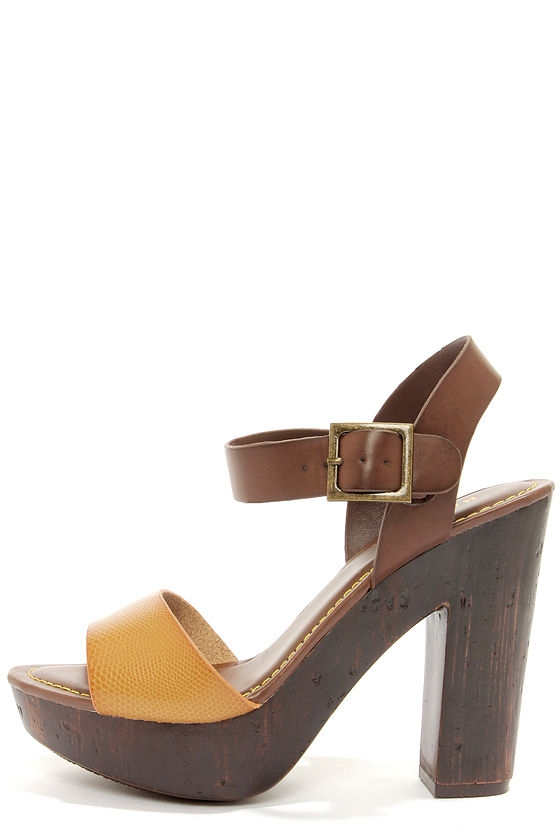 Cute Yellow Sandals - Platform Sandals - High Heel Sandals - $36.00 - Lulus
