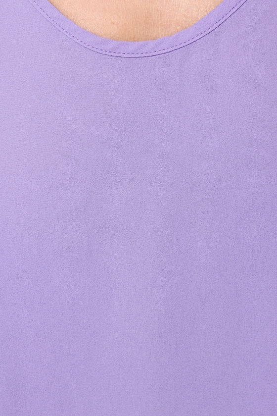 Cute Lavender Top - Tank Top - Purple Top - $26.00