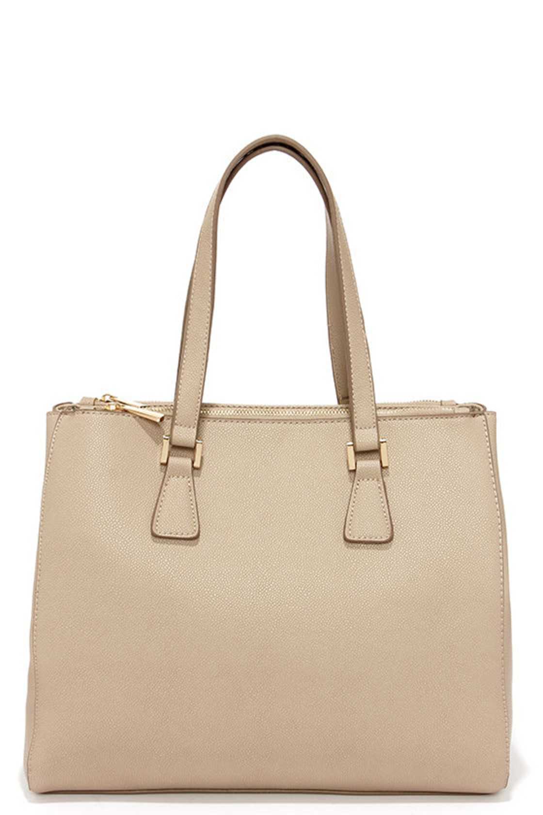 Chic Taupe Purse - Taupe Handbag - Vegan Leather Purse - $45.00 - Lulus