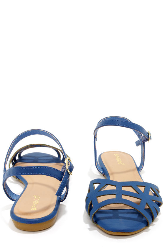 Cute Blue Sandals - Cutout Sandals - Vegan Sandals - $21.00 - Lulus