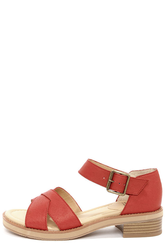 Cute Leather Sandals - Red Sandals - Red Shoes - $83.00 - Lulus