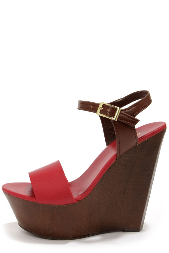 Cute Platform Wedges - Color Block Shoes - Wedge Sandals - $35.00 - Lulus