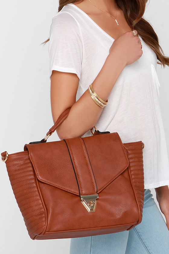 Chic Tan Handbag - Vegan Leather Purse - Winged Purse - $42.00 - Lulus