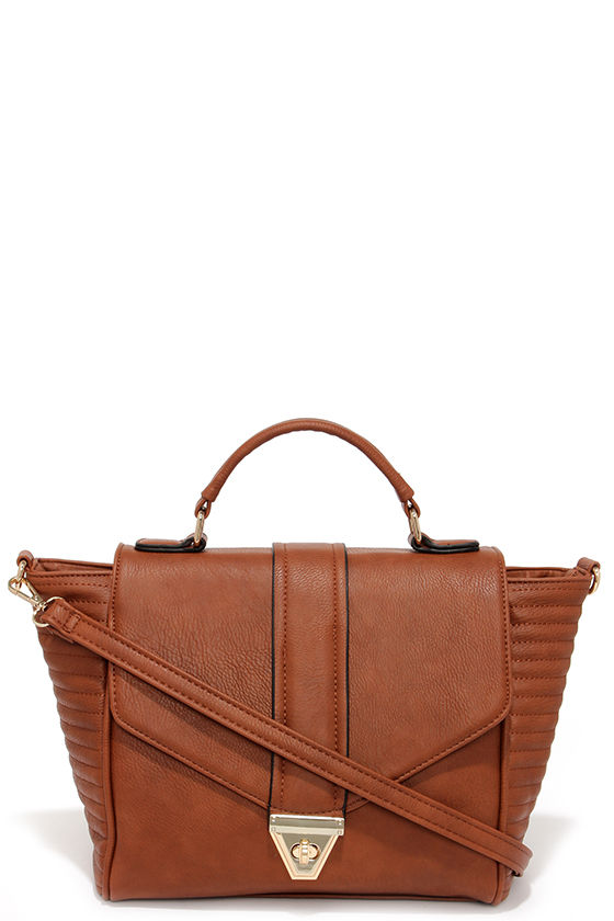 Chic Tan Handbag - Vegan Leather Purse - Winged Purse - $42.00 - Lulus