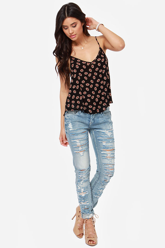 Cute Floral Print Top - Tank Top - Daisy Top - $37.00 - Lulus