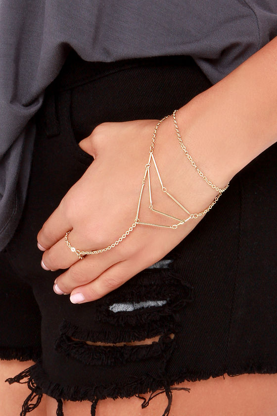 Chic Gold Bracelet - Harness Bracelet - $12.00 - Lulus