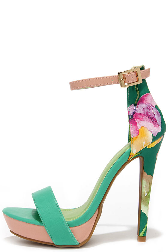 Cute Sea Green Heels - Platform Sandals - $28.00 - Lulus