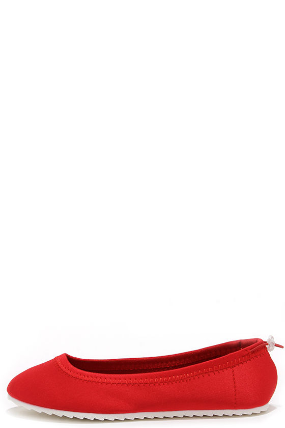Cute Red Flats - Ballet Flats - $18.00 - Lulus