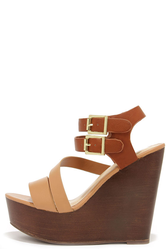 Cute Platform Wedges - Wedge Sandals - Brown Wedges - $36.00 - Lulus