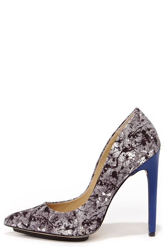 Cute Splatter Print Pumps - High Heels - Print Heels - $77.00 - Lulus