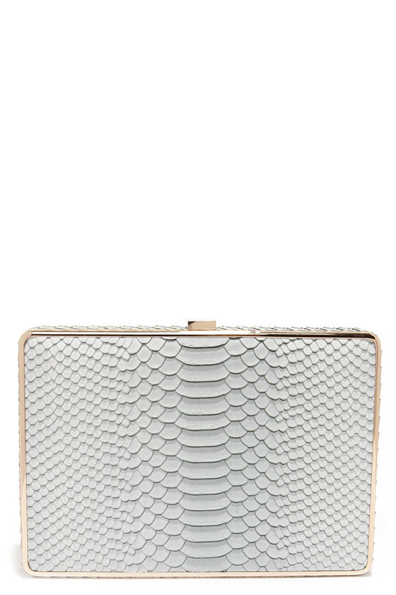 Chic Light Blue Clutch - Crocodile Purse - Blue Purse - $36.00 - Lulus