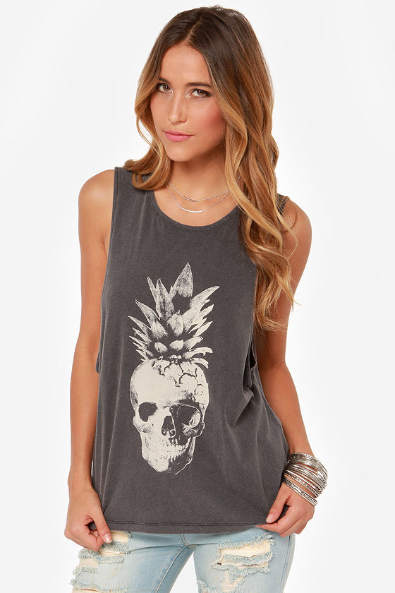 Volcom Skulltown Tee - Tank Top - Muscle Tee - $32.00 - Lulus