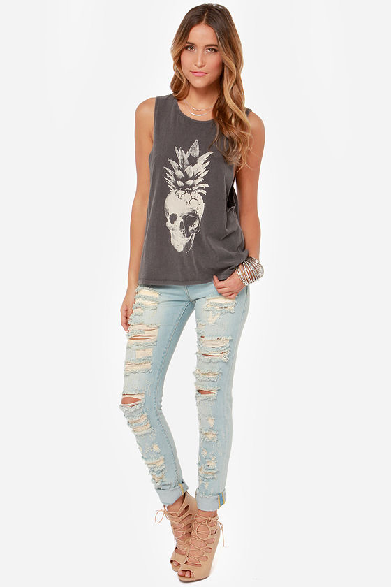Volcom Skulltown Tee - Tank Top - Muscle Tee - $32.00 - Lulus