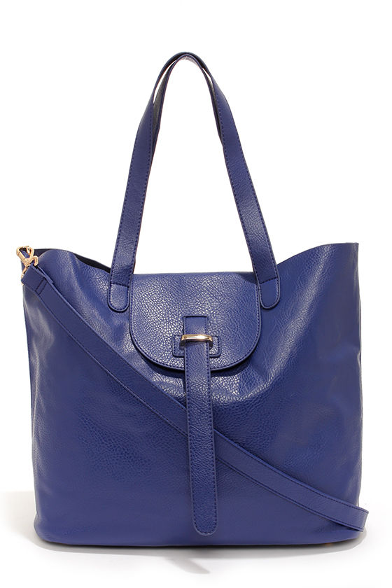 Chic Blue Tote - Vegan Leather Purse - Blue Purse - $42.00 - Lulus