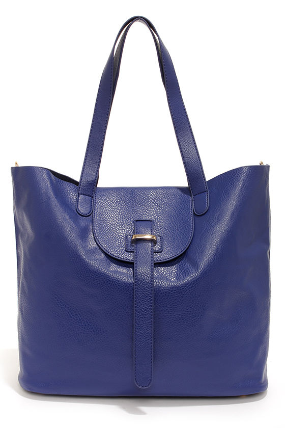 Chic Blue Tote - Vegan Leather Purse - Blue Purse - $42.00 - Lulus