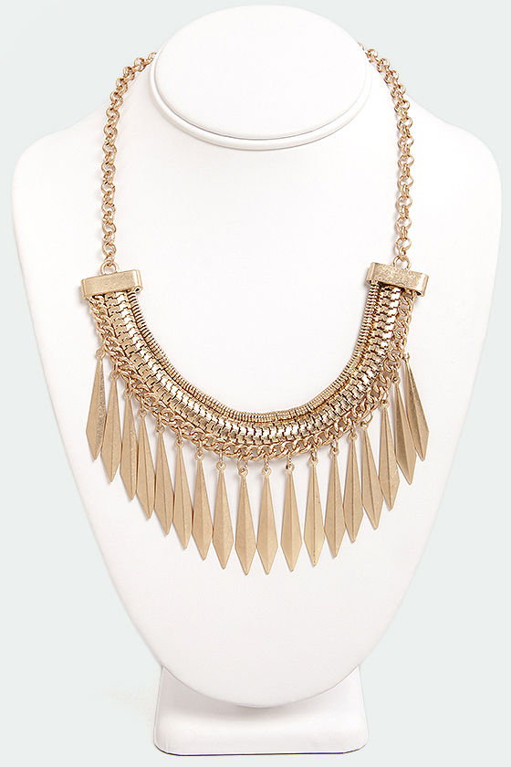 Cool Gold Necklace - Statement Necklace - $14.00 - Lulus