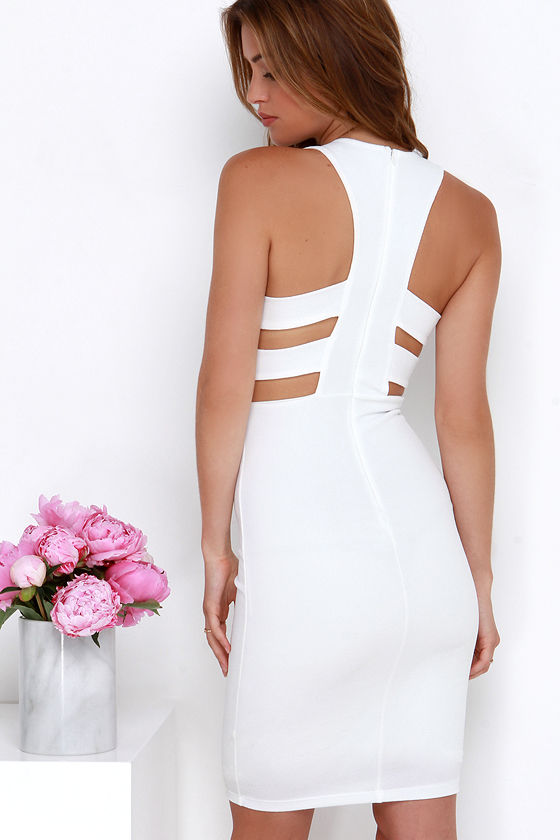 Ivory Dress - Bodycon Dress - Midi Dress - White Dress - $48.00 - Lulus
