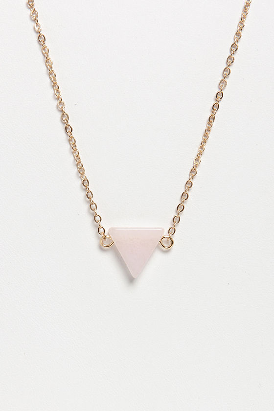 Cute Light Pink Necklace - Pendant Necklace - $12.00 - Lulus