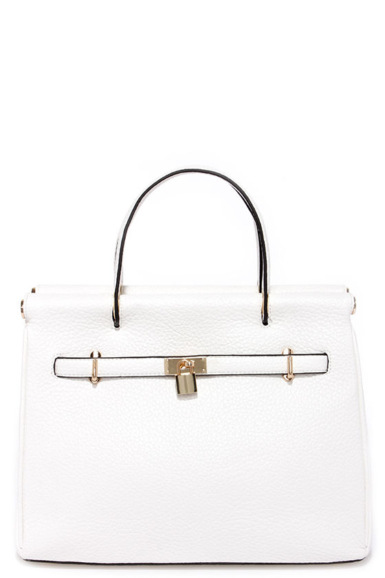 Cool White Tote - White Purse - White Handbag - $46.00 - Lulus