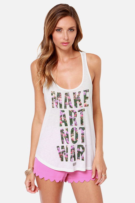Obey Imagine Top - Print Tank Top - $29.00 - Lulus