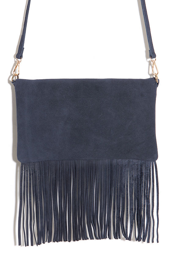 Cute Slate Blue Purse - Blue Clutch - $69.00