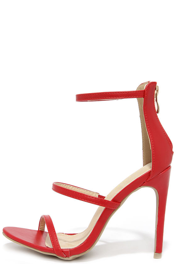 Sexy Red Heels - Dress Sandals - High Heel Sandals - $32.00 - Lulus