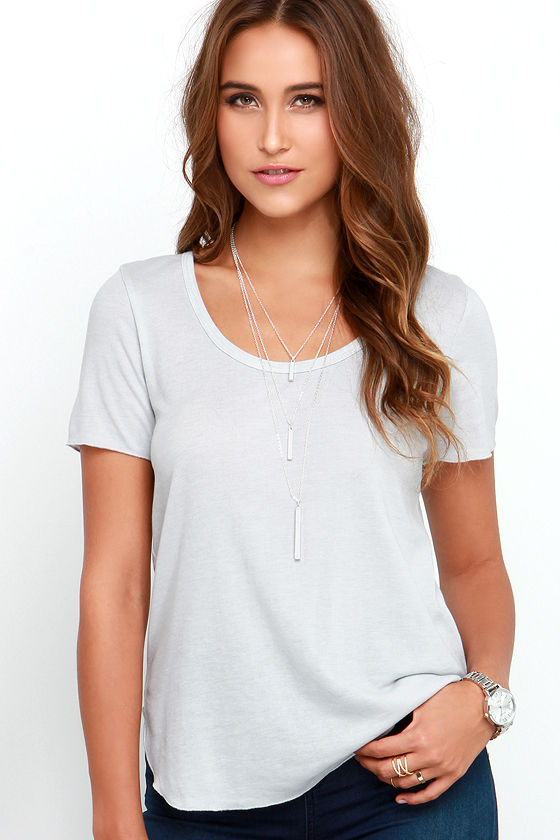 Obey Teresa Light Grey Tee - T-Shirt - $48.00 - Lulus