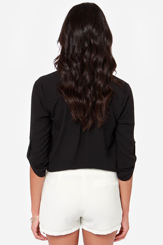 Cool Ivory Shorts - High-Waisted Shorts - White Shorts - $47.00