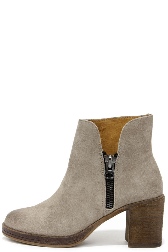 Cute Grey Boots - High Heel Boots - Ankle Boots - Booties - $119.00 - Lulus