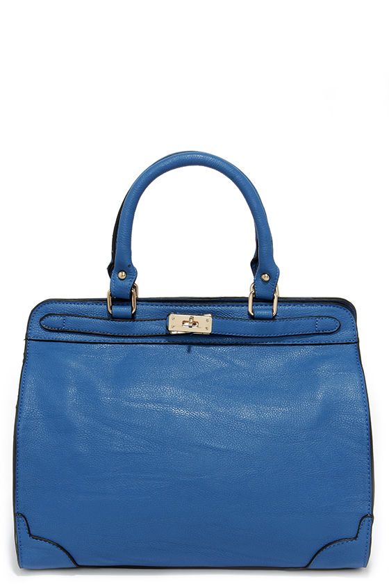 Blue Handbag - Vegan Leather Bag - Blue Tote - $49.00 - Lulus