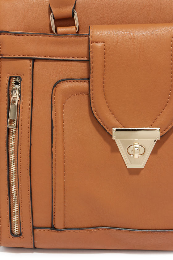 Chic Tan Tote - Tan Handbag - Vegan Leather Tote - $49.00