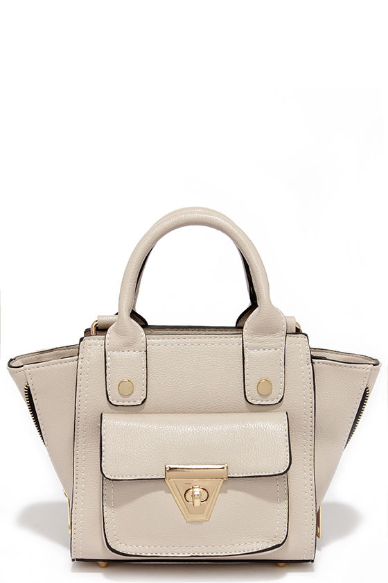 Chic Beige Handbag - Mini Handbag - Vegan Leather Purse - $42.00 - Lulus