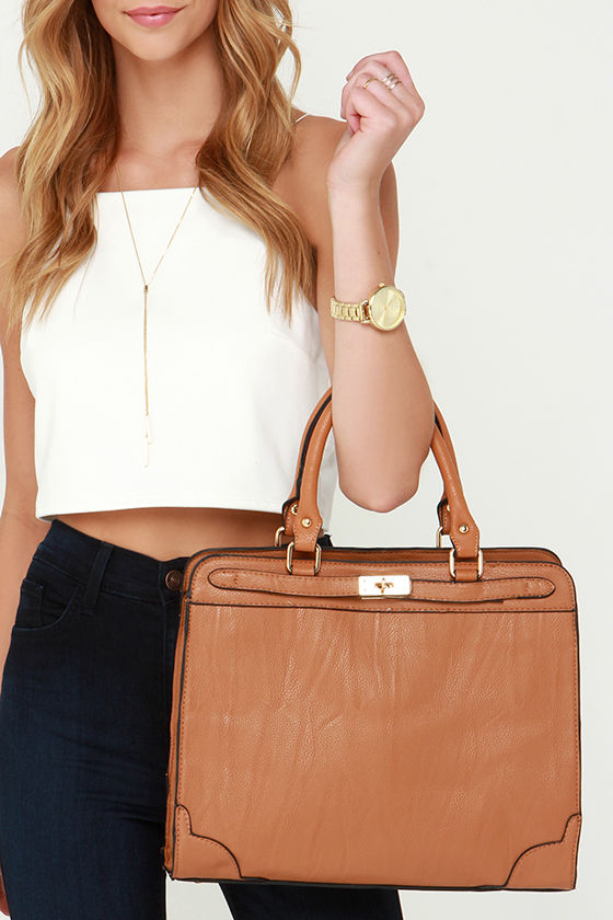 Tan Handbag - Vegan Leather Bag - Tan Tote - $49.00 - Lulus