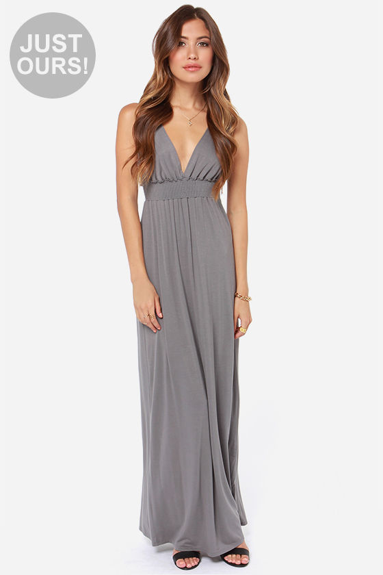 Cute Grey Dress - Maxi Dress - $46.00 - Lulus